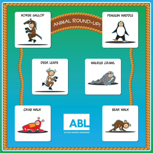 Animal Round-Up Wall Mount | Action Based Learning